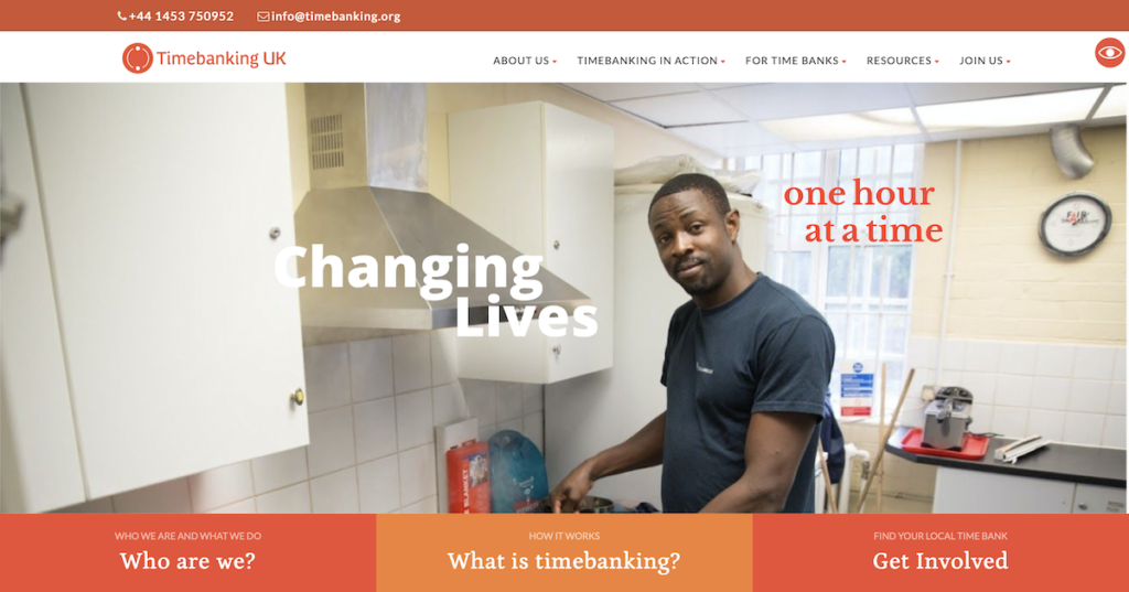 Timebanking UK website - Craig Ryan